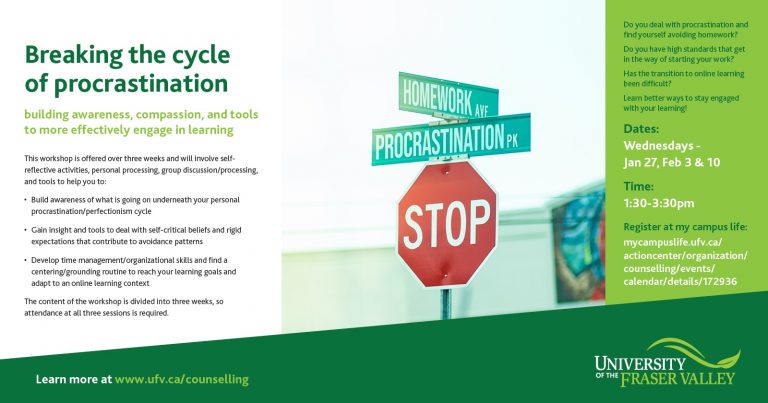 Breaking the Cycle of Procrastination – UFV School of Business